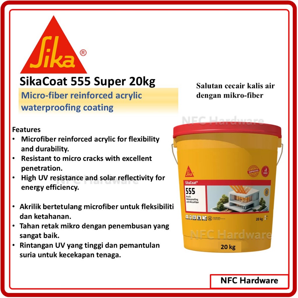 SikaCoat 555 Super 20kg | Shopee Malaysia