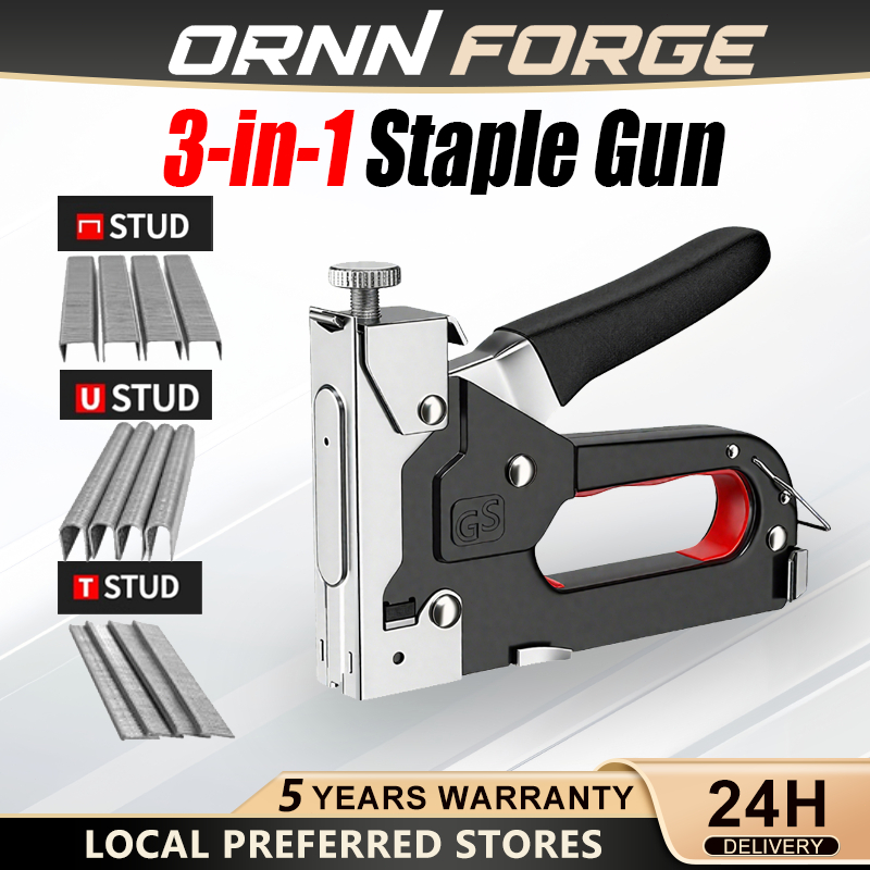 Heavy Duty 3 In 1 Multitool Nail Staple Metal Gun Stapler Stapling ...