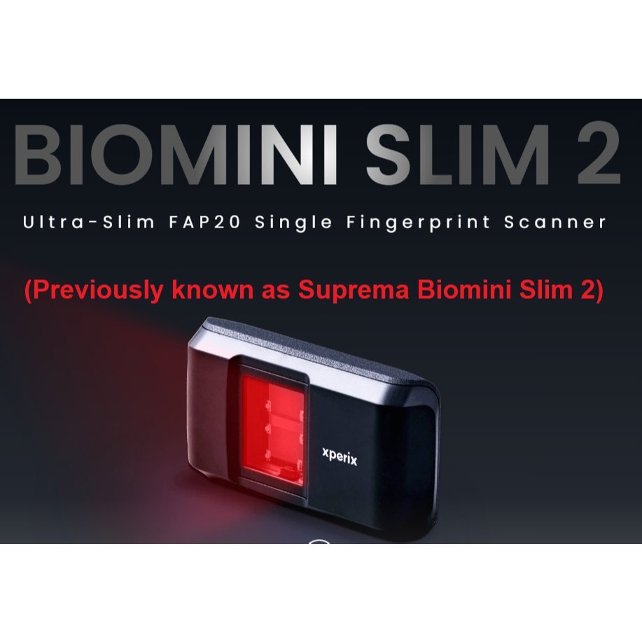 Suprema BioMini Slim 2 Compact Fingerprint Scanner - Rebranded as ...