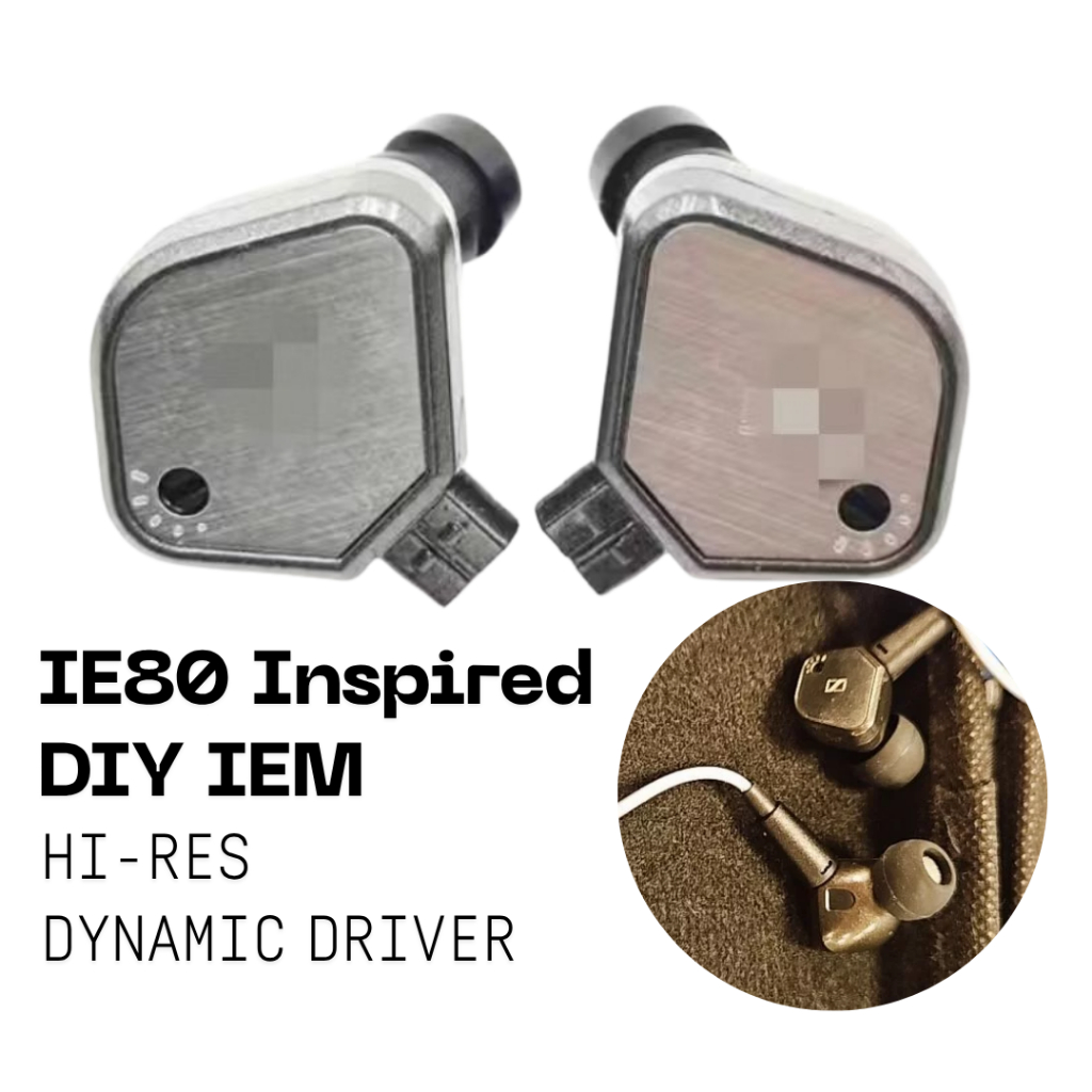 IE80 DIY IEM (Sennheiser sound style) Hi-Res Earphones Detachable 0 ...