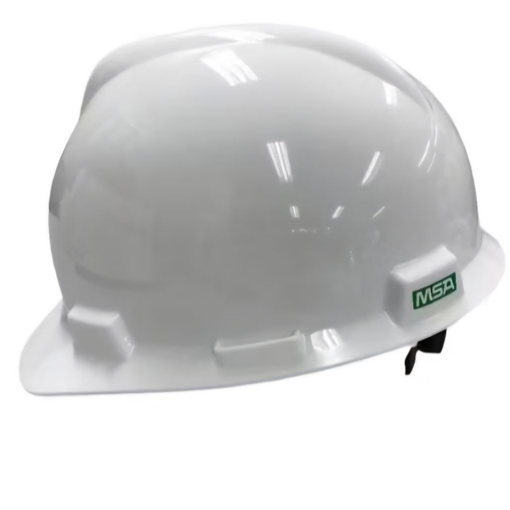 MSA V GARD SAFETY HELMET WHITE WITH FAS TRACK | Shopee Malaysia