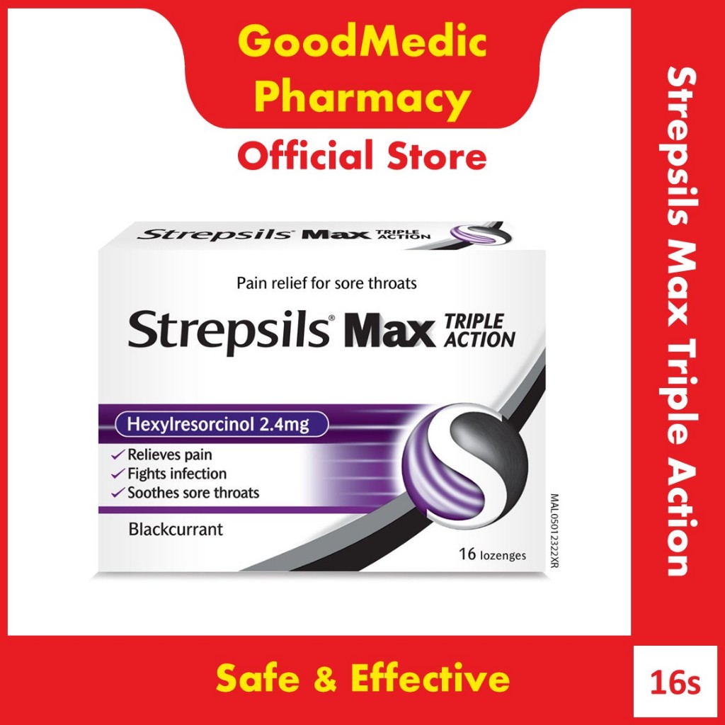 Strepsils Max Triple Action Lozenges (16s) | Shopee Malaysia