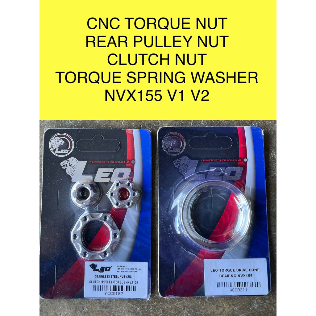 CNC TORQUE NUT CLUTCH NUT REAR PULLEY NUT TORQUE DRIVE CONE BEARING LEO ...