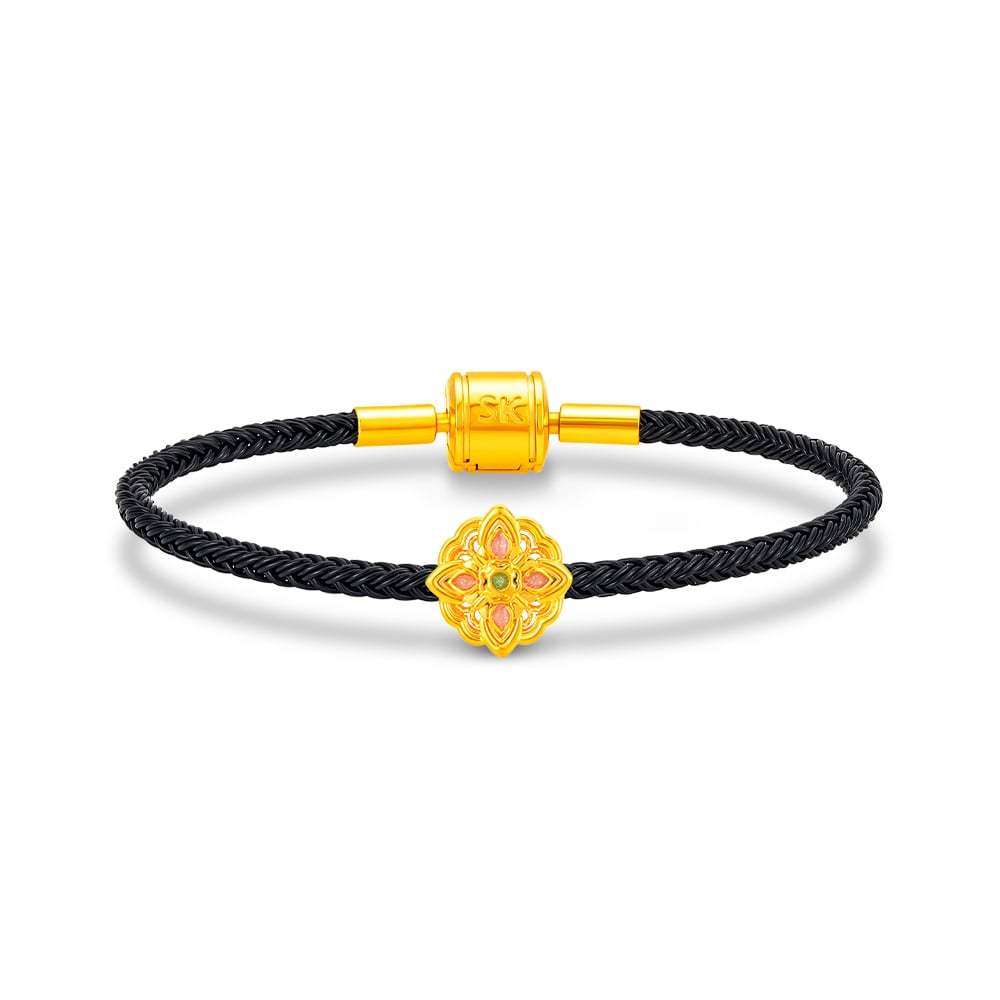 SK Jewellery Blooming Harmony 999 Gold Charm with Bracelet | Shopee Malaysia