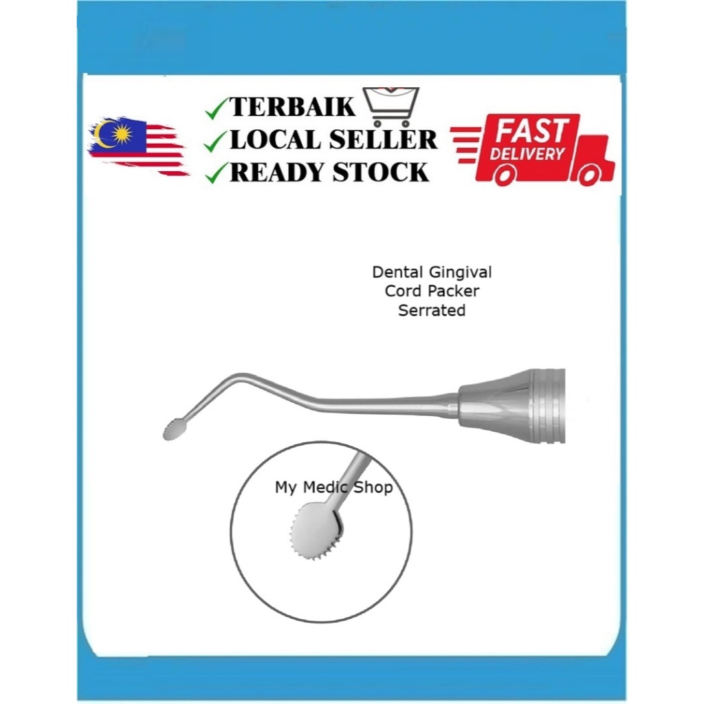 Cord Packer Gingival Retraction Cord packers Dental Use Instruments ...