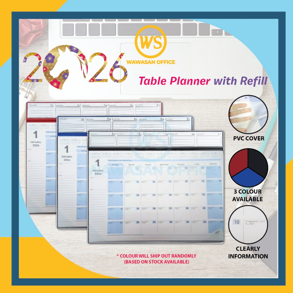 Table Planner 2026 [Big] / Desk Planner 2026 / Calendar Planner 2026 ...