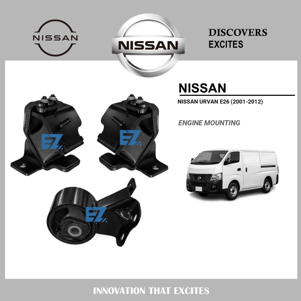 [3 IN 1] - ENGINE MOUNTING GEARBOX MOUNTING NISSAN URVAN NV350 E26 2001 ...