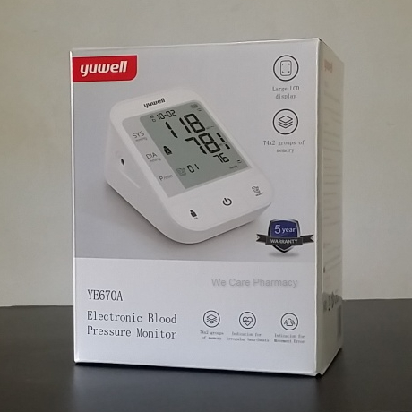 [MDA CERTIFIED, FREE ADAPTER] Yuwell YE670A Electronic Arm Blood ...
