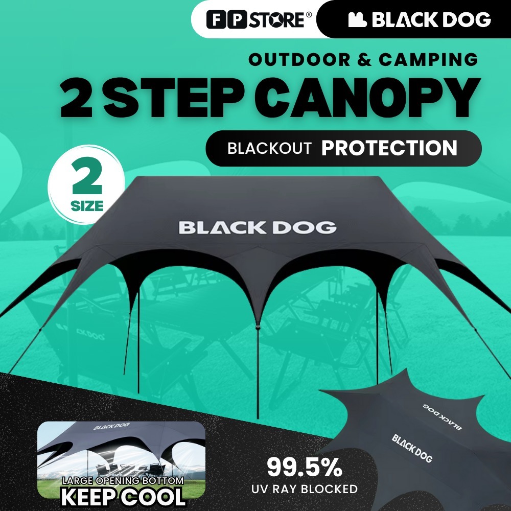 BLACKDOG Ultra Large Flysheet Tarp Sunshade Outdoor Camping Commercial ...