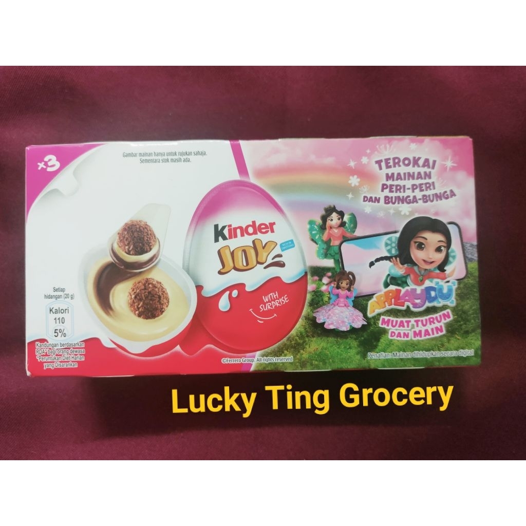 [Halal] Super Clearance Kinder Joy Peri Peri dan Bunga Bunga 3x20g (3 ...