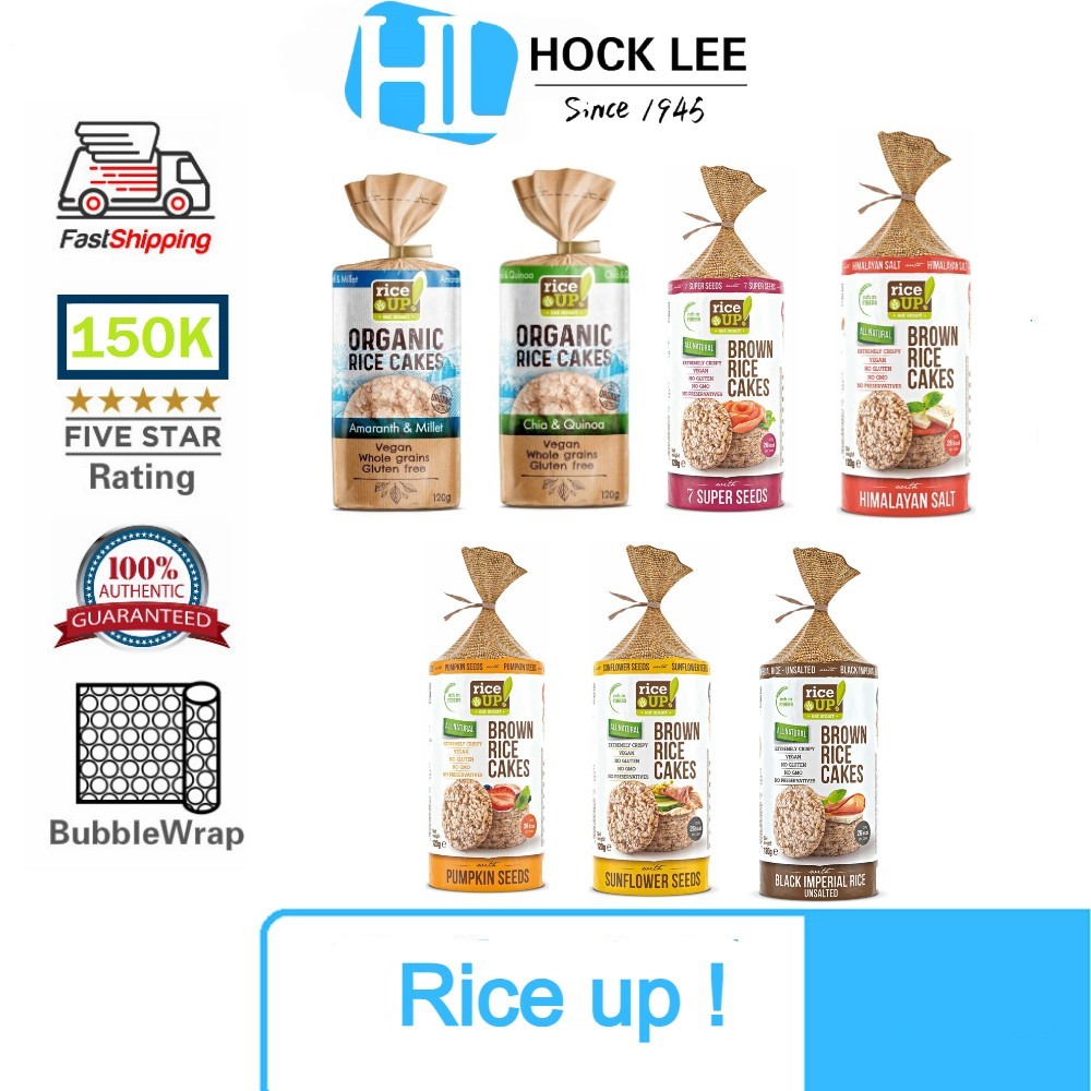 RiceUp! Brown Rice Cakes 120g (Assorted Flavour) | Shopee Malaysia