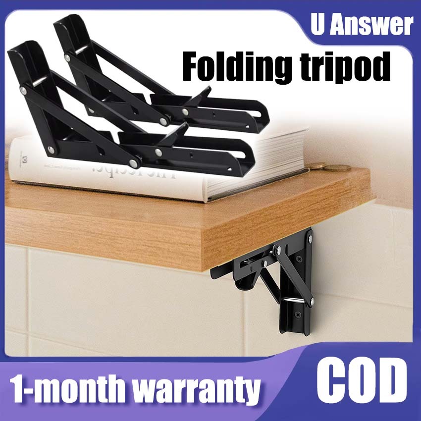 DIY Wall Table Hinges Folding Shelf Brackets Steel Folding Wall Tables ...