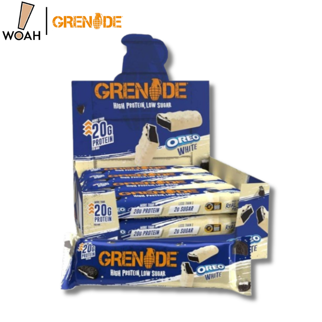 Grenade Protein Bar 60g Per Bar - Oreo White (6pcs/12pcs) | Shopee Malaysia
