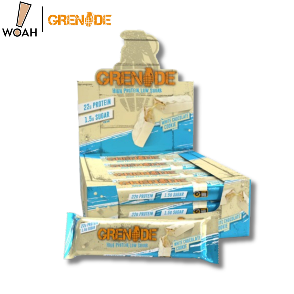 Grenade Protein Bar 60g Per Bar - White Chocolate Cookie (6pcs/12pcs ...