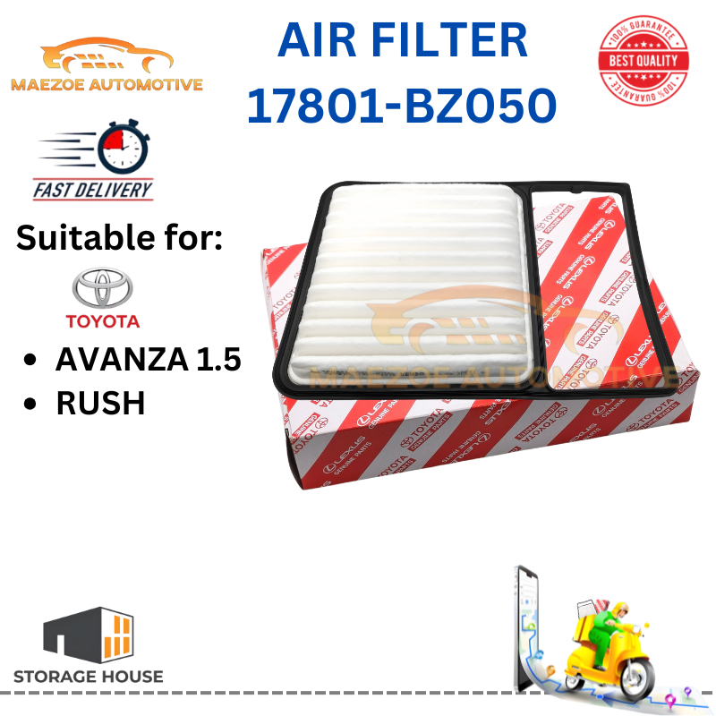 ORIGINAL TOYOTA AIR FILTER AVANZA 2006-2015 / RUSH 17801-BZ060 17801 ...