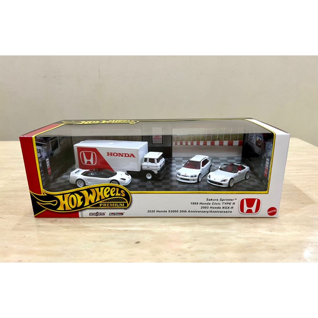 Hot Wheels Premium Garage Honda (2020 Honda S2000, 1999 Honda Civic ...