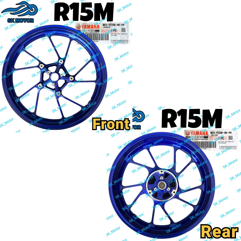 Yamaha R15M R15 M Original Sport Rim Sportrim Front Rear Depan Belakang ...