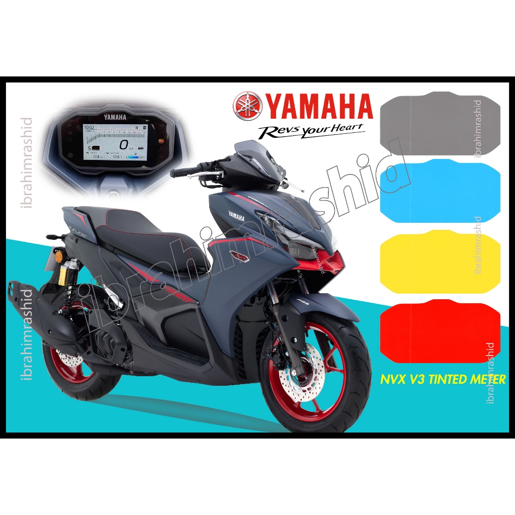 YAMAHA NVX V3 TINTED METER (YAMAHA NVX155 V3 METER TINTED) | Shopee ...