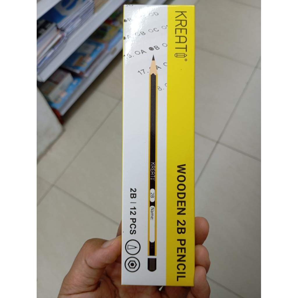 Kreati Wooden 2B Pencil (12pcs) | Shopee Malaysia