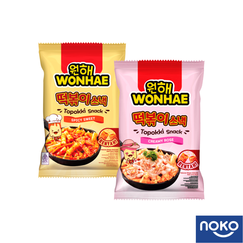 WONHAE Topokki Snack 1x80g – Korean Rice Cake Snack | Spicy Sweet ...