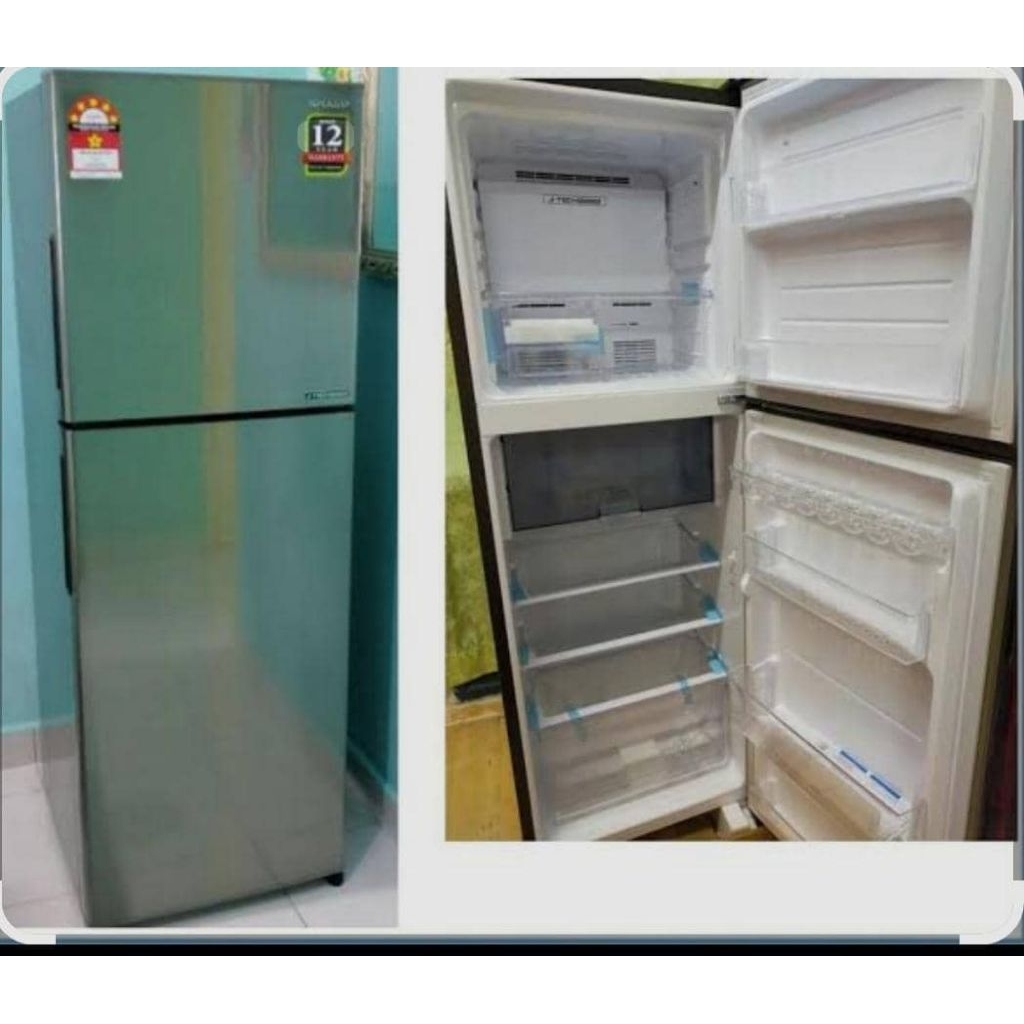 ORIGINAL USED SHARP REFRIGERATOR 2 DOOR A252 FREEZER POCKET DOOR(BEKU ...