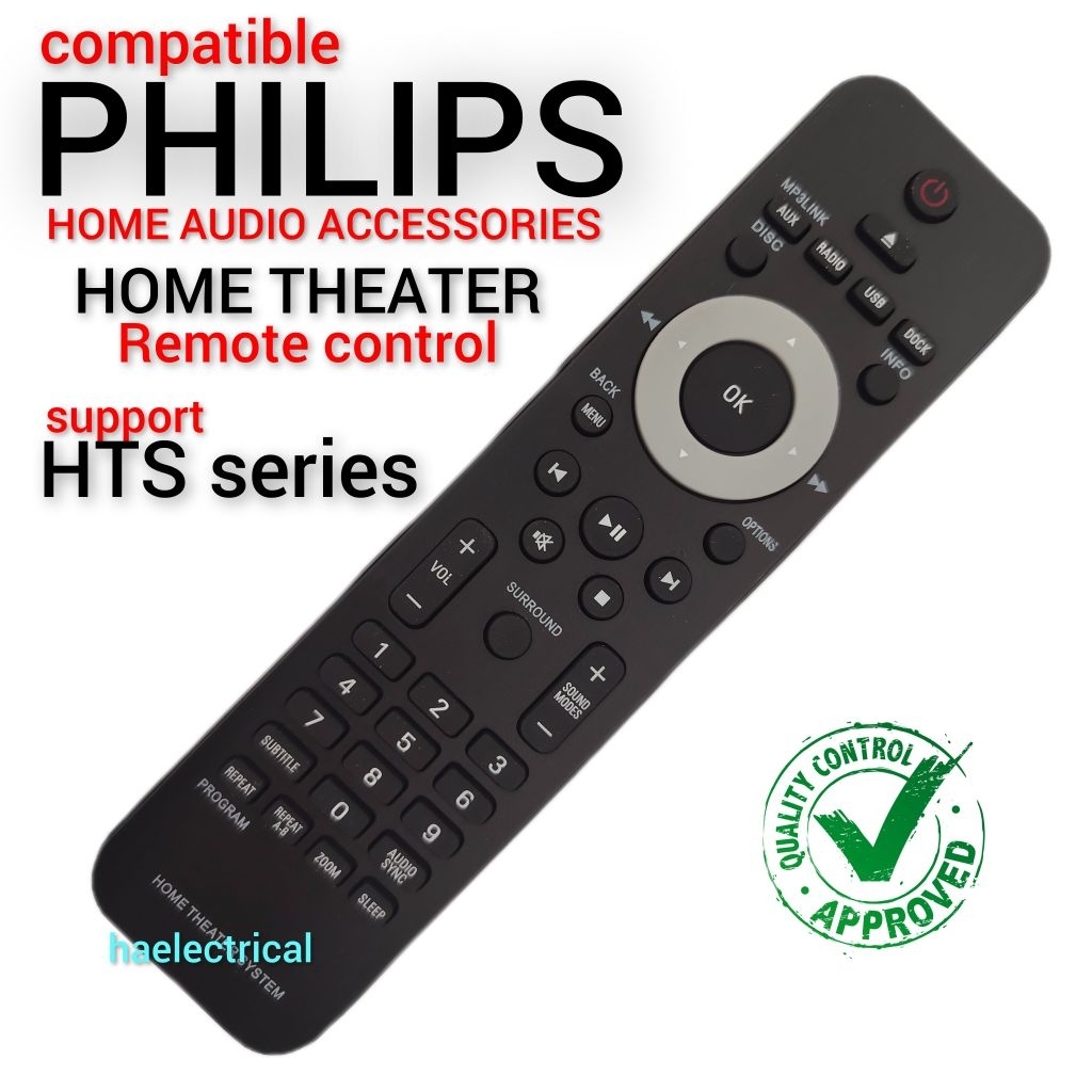 PHILIPS HOME THEATER remote control FOR HTS SERIES | Shopee Malaysia