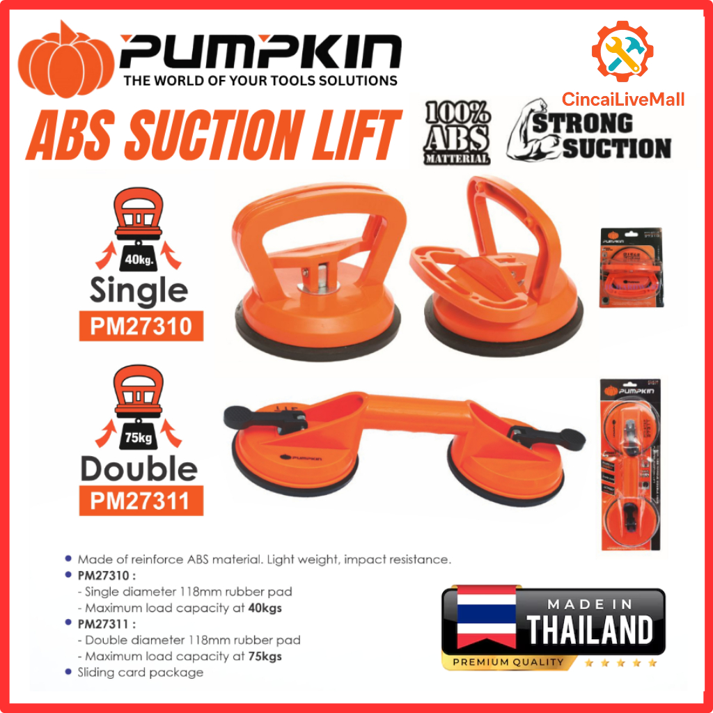 PUMPKIN SINGLE / DOUBLE HEAVY DUTY VACUUM WOOD CERAMIC GLASS SUCTION ...