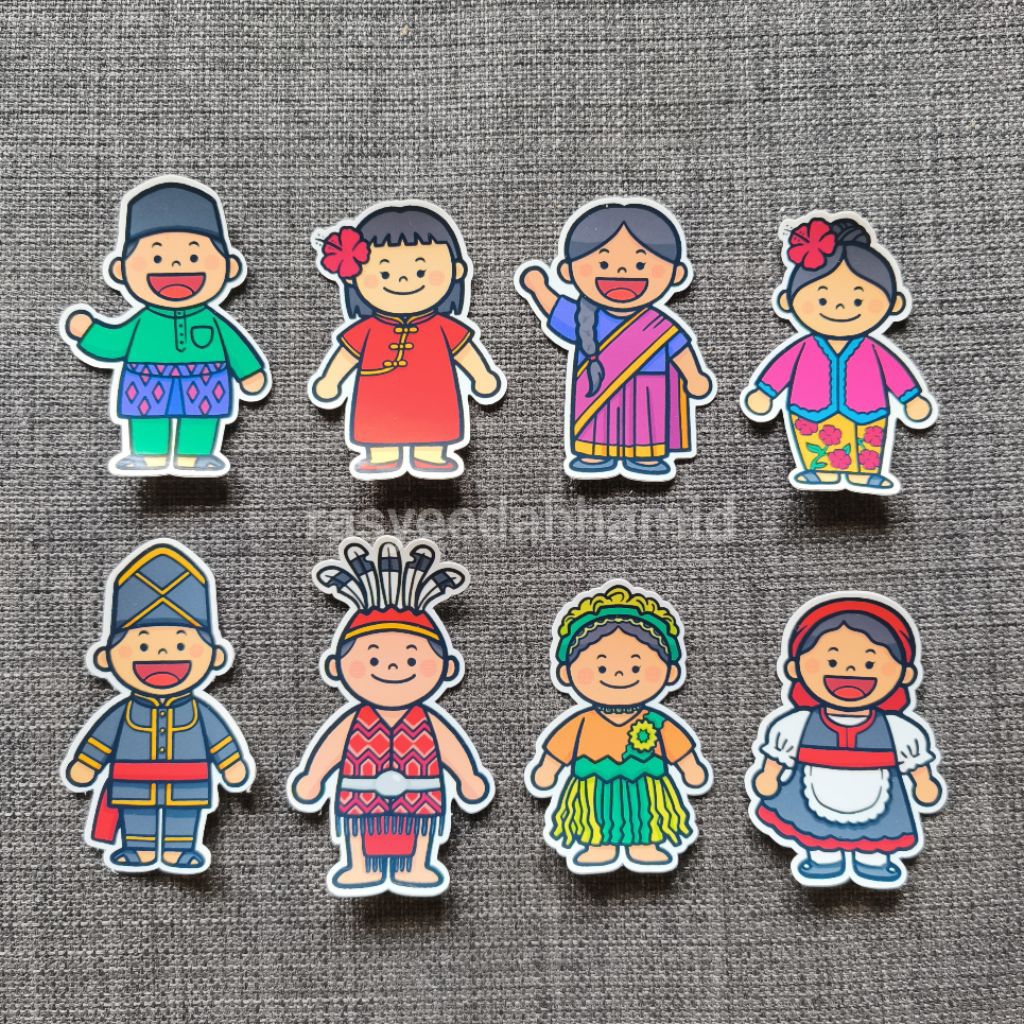 Cute Stickers Races in Malaysia / Kaum-kaum di Malaysia | Shopee Malaysia