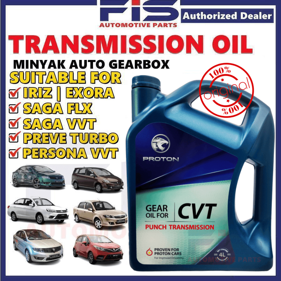 FIS Original Proton ATF Auto Transmission Oil CVT Saga FLX Iriz Persona ...