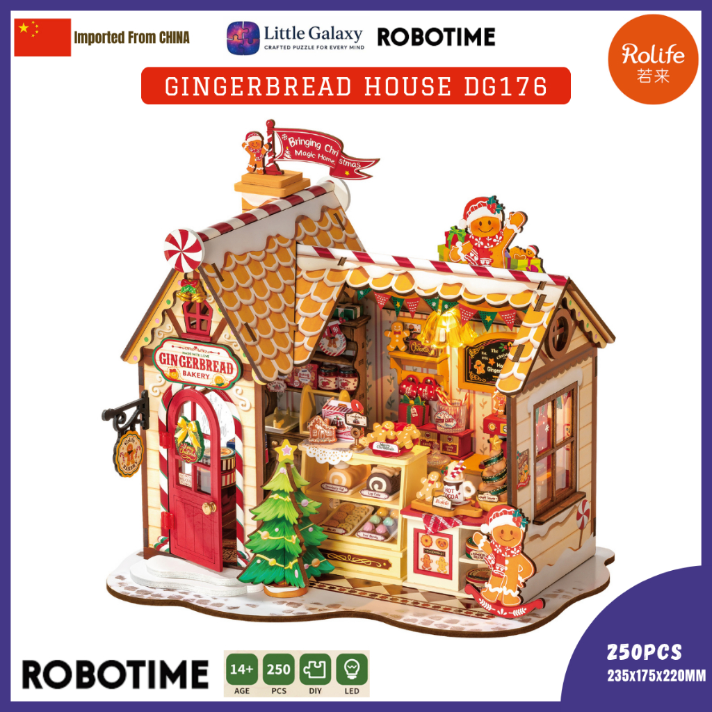 [Christmas Gift] Robotime Rolife 3D DIY Wooden Puzzle Miniature House ...