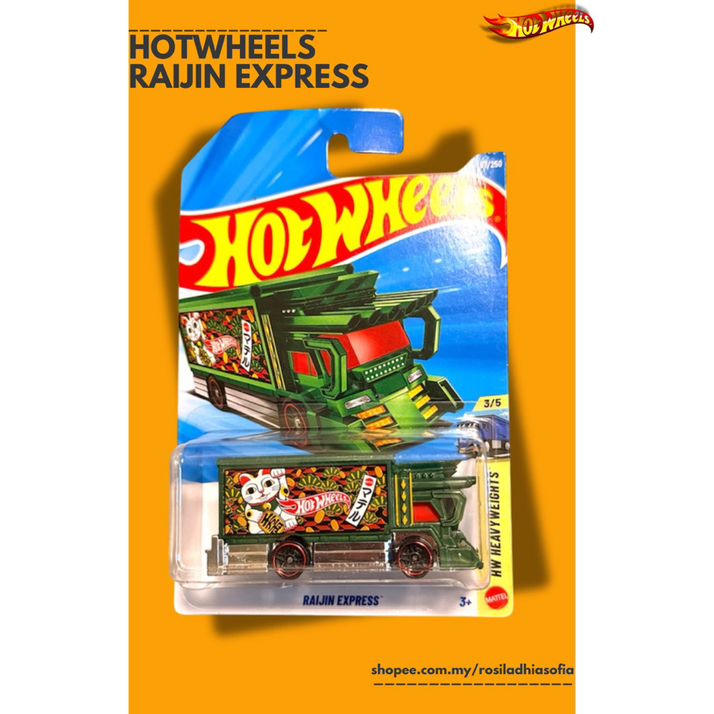 HOTWHEELS RAIJIN EXPRESS | Shopee Malaysia