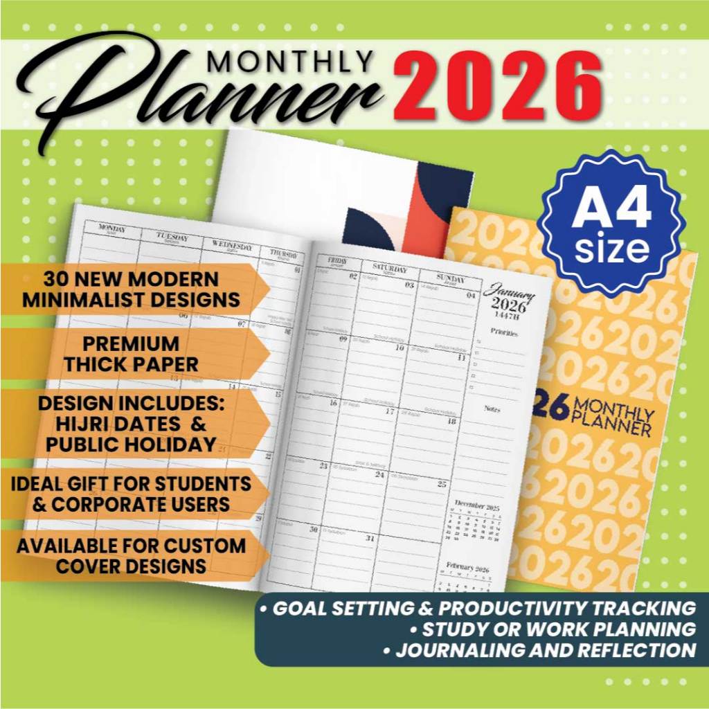 2026 Planner Booklet A4 SIZE | Simple Planner Book | Diary/ Diary 2026 ...