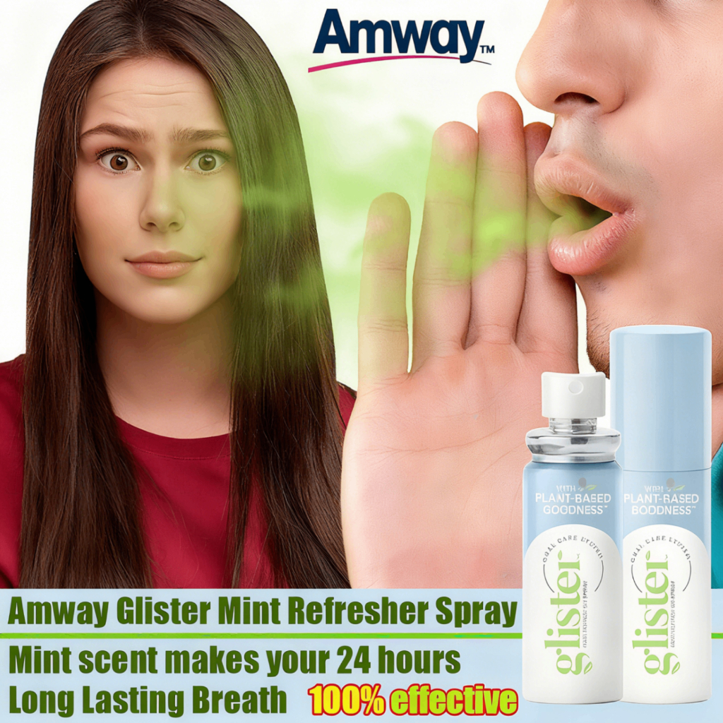 Amway Glister Aronia Mint Flavored Oral Freshener Spray Dental Health ...
