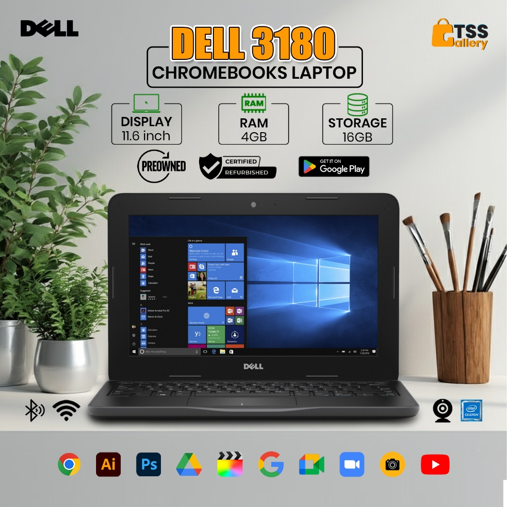 DELL 3180 11" || Compact Chromebook || Intel Celeron N3060 || RAM 4GB ...