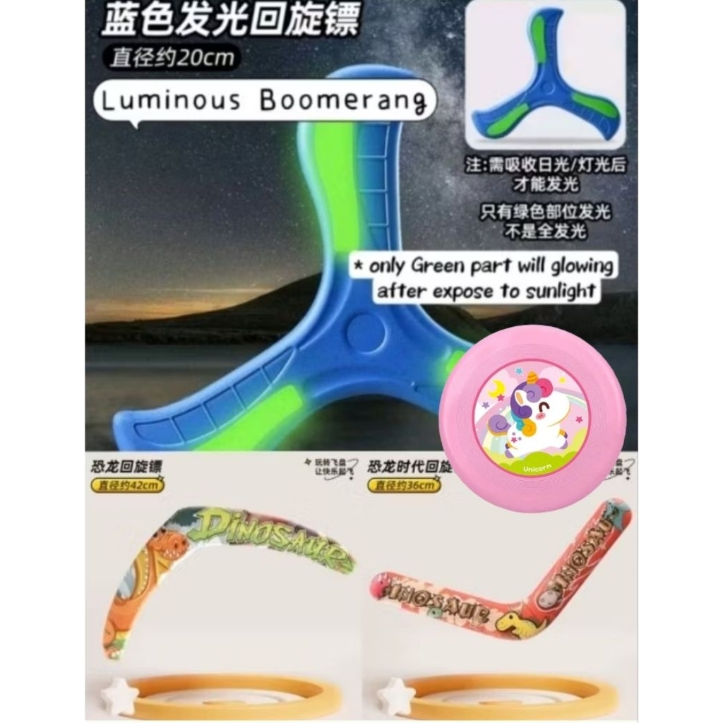Ready stock- Luminous Boomerang Kids Eva Boomerang Boys Toy | Shopee ...
