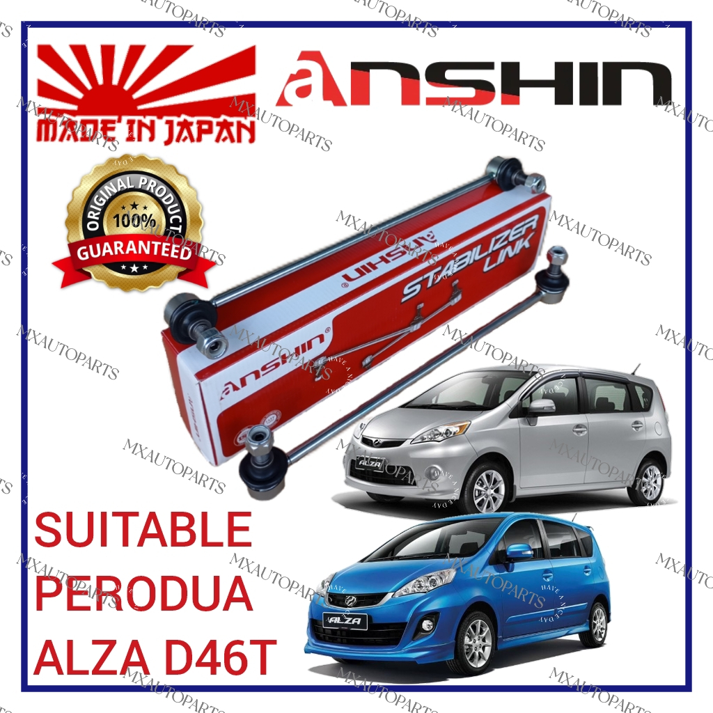 ORIGINAL ANSHIN JAPAN FRONT STABILIZER LINK PERODUA ALZA D46T 2009-2018 ...