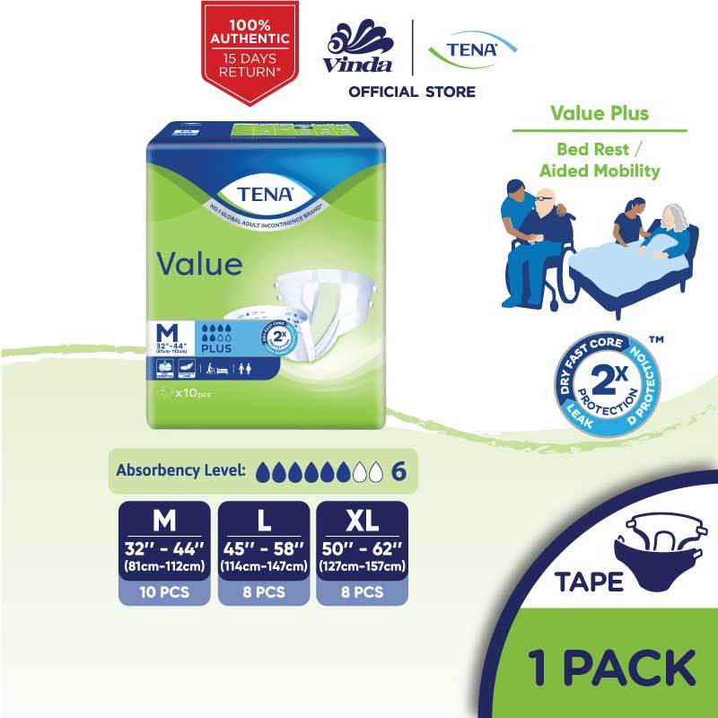 TENA Value Adult Diaper M10s/L8s/XL8s | Shopee Malaysia