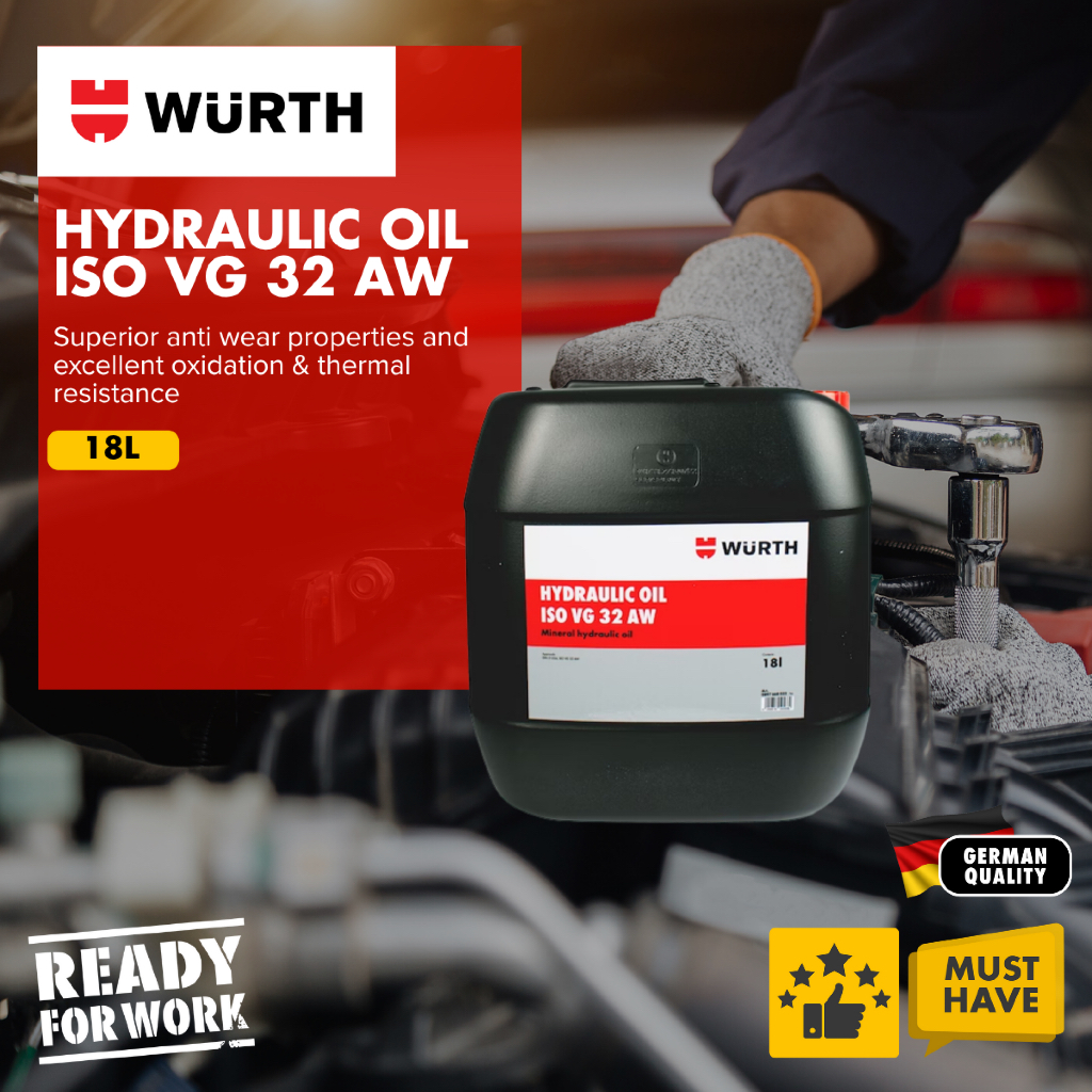 Wurth Hydraulic Oil ISO VG 32 AW | Minyak Hidraulik | 液压油 | Shopee Malaysia