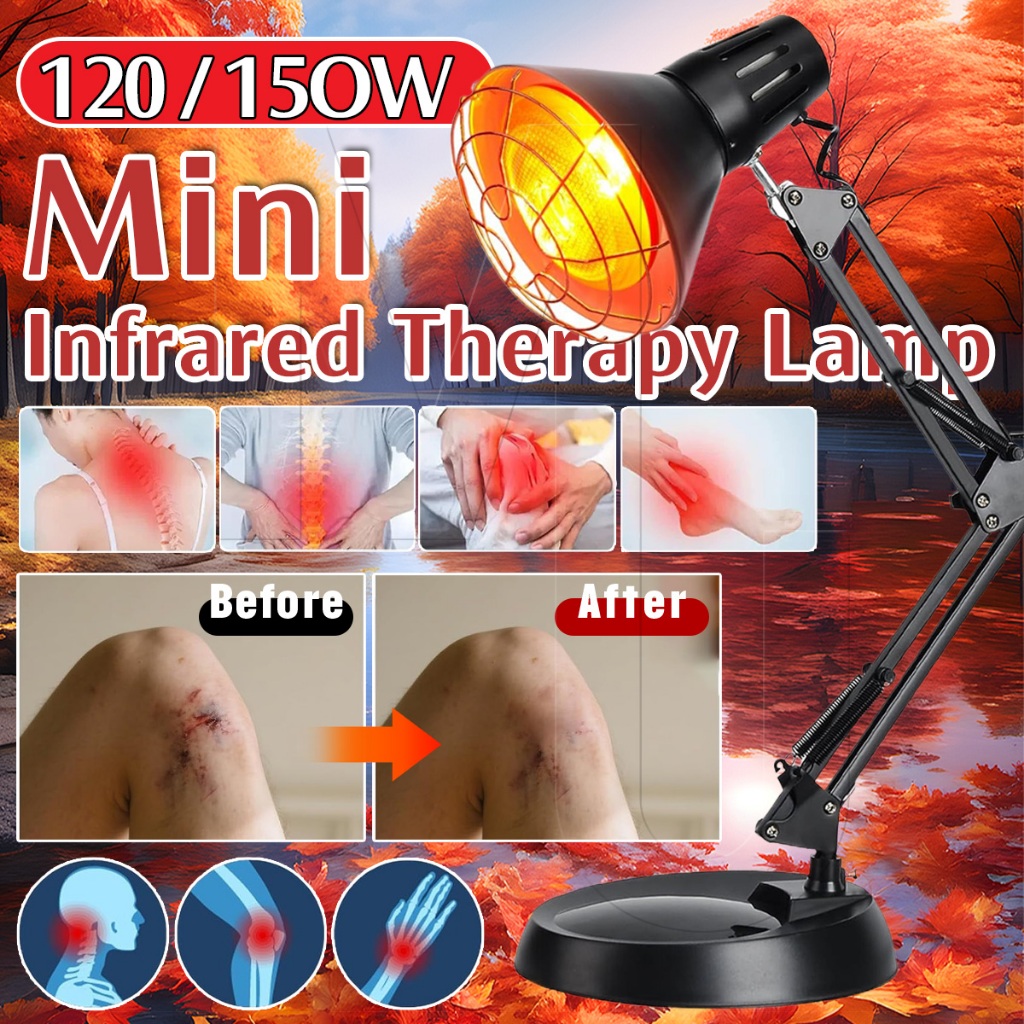 150W Infrared Heat Physiotherapy Lamp Heating Therapy Light Relieving ...