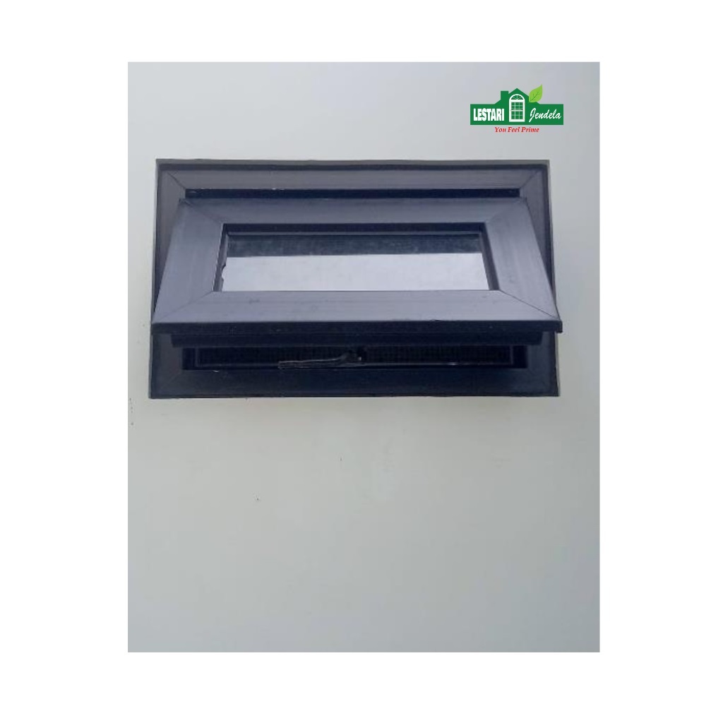 LESTARI JENDELA Bouven uPVC Window Single Leaf – Top Hung + Fixed Cross ...