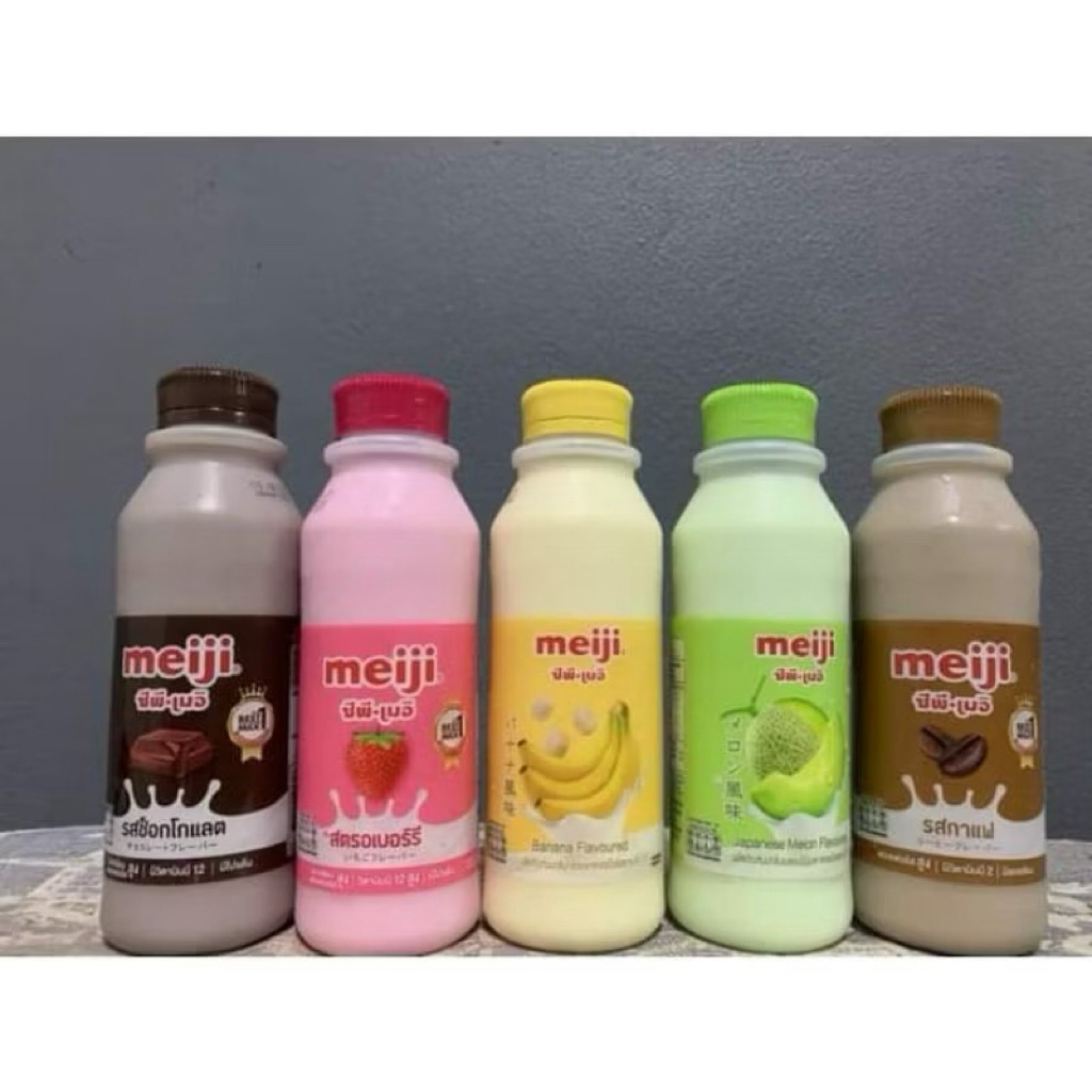 Susu Meiji Thai Pelbagai Rasa Meiji Thai Milk In 450ml Ori Thailand ...