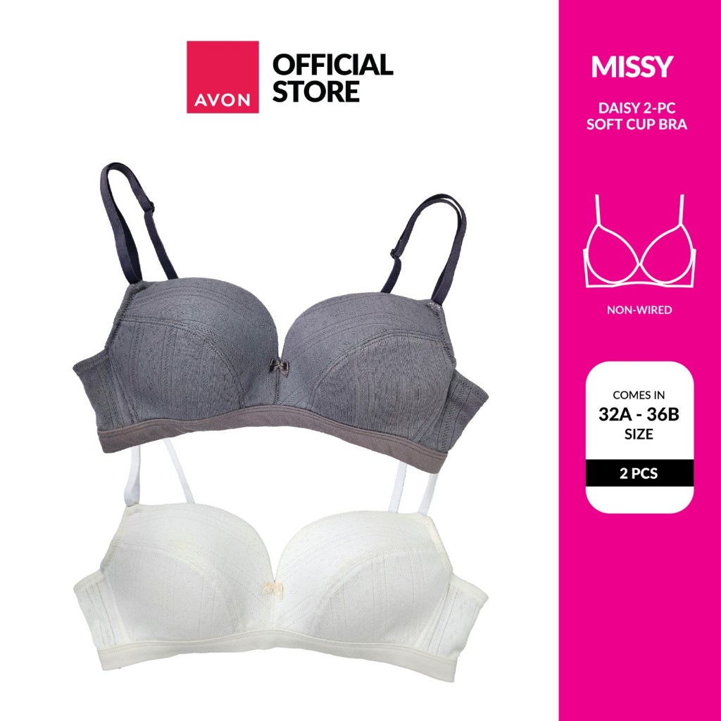 AVON DAISY Non-Wire 2pc Bra Set | Shopee Malaysia