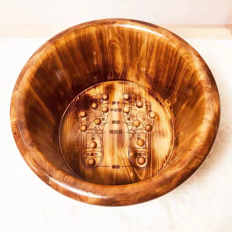 Cedar Wood Foot Bath Bucket Adult Wooden Foot Soaking Bucket Foot ...