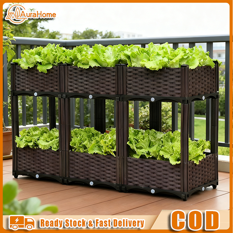Planter Box Outdoor Large Flower Pot Pasu Sayur Sayuran Penanaman ...