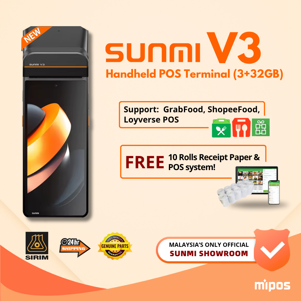 SUNMI V3 Mesin Grabfood Smart Mobile POS Terminal Android 13 POS ...