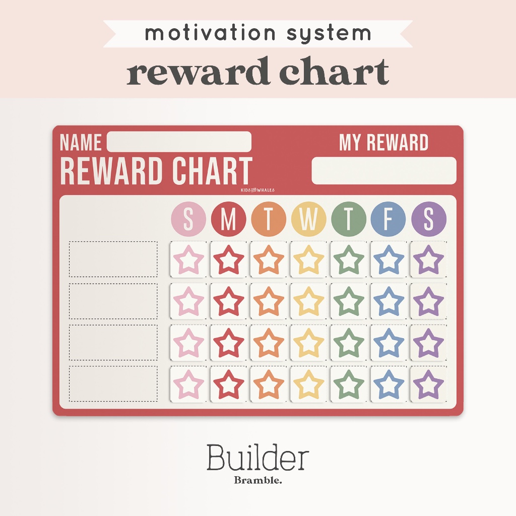 Bramble – Rainbow Reward Chart for Kids | Tracker | Visual Behaviour ...