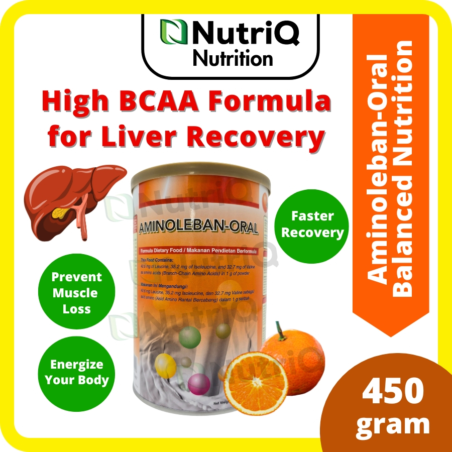 Aminoleban Oral Powder 450gram Liver Detox BCAA Supplement Amino Acid ...