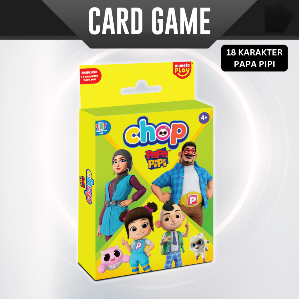 CHOP! Card Game (18 Karakter Papa Pipi) | Shopee Malaysia