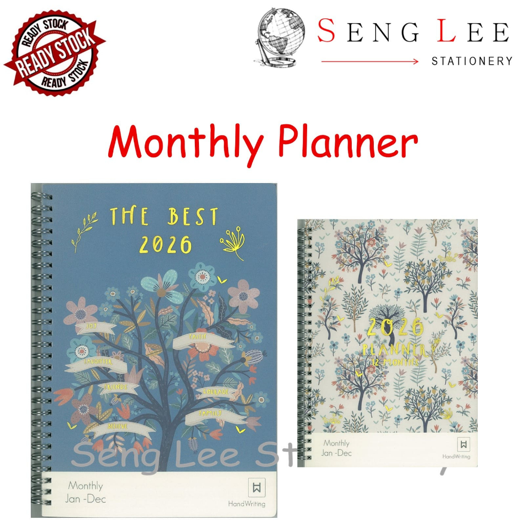 2026 Monthly Planner Notebook with Single Line Pages | Shopee Malaysia
