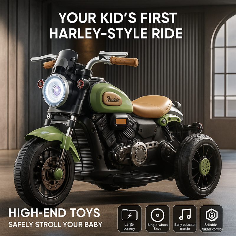 Beige Bluetooth Motor Elektrik Budak Ride On Motorbike Kids Electric ...